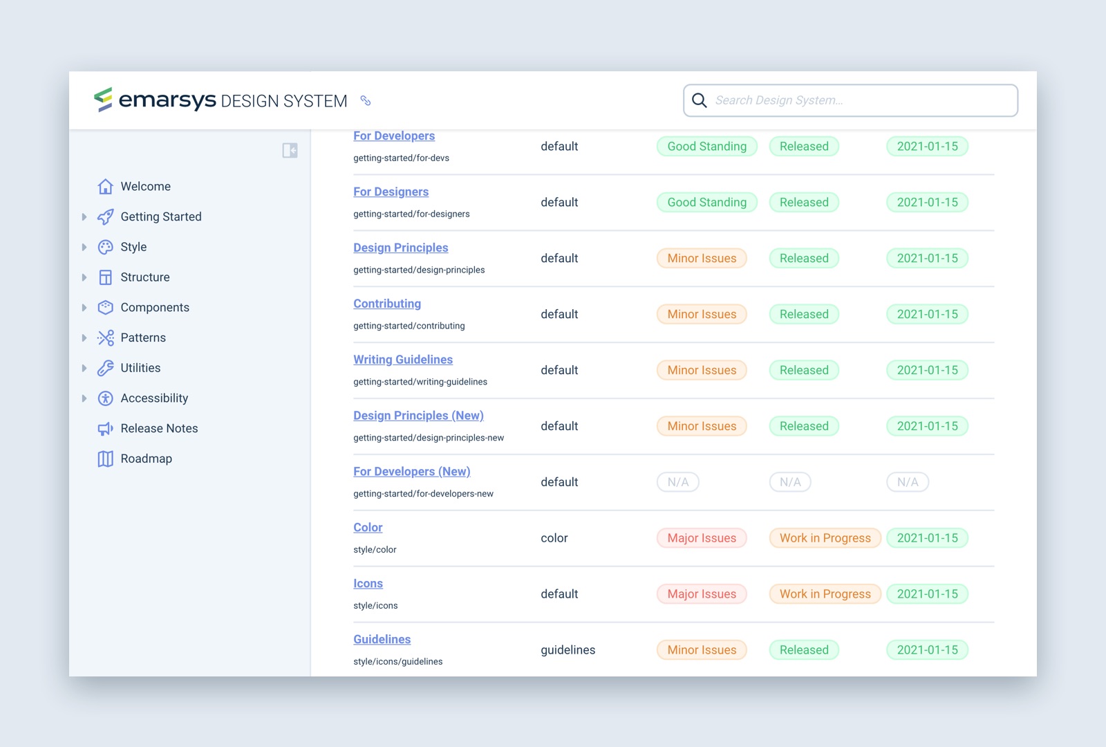 The New Emarsys Design System Website — Emarsys Design System